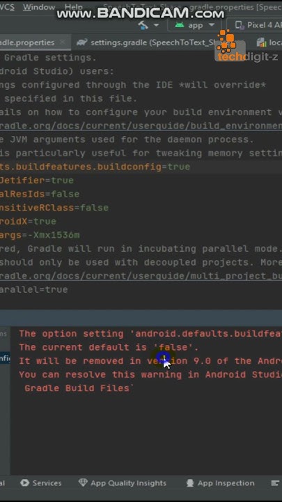 The Option Setting Android Defaults Buildfeatures Buildconfigtrue Is Deprecated Youtube
