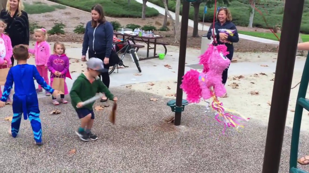 Pinata Birthday Party - Pinata Family Fun For Kids - Kids Playing At ...