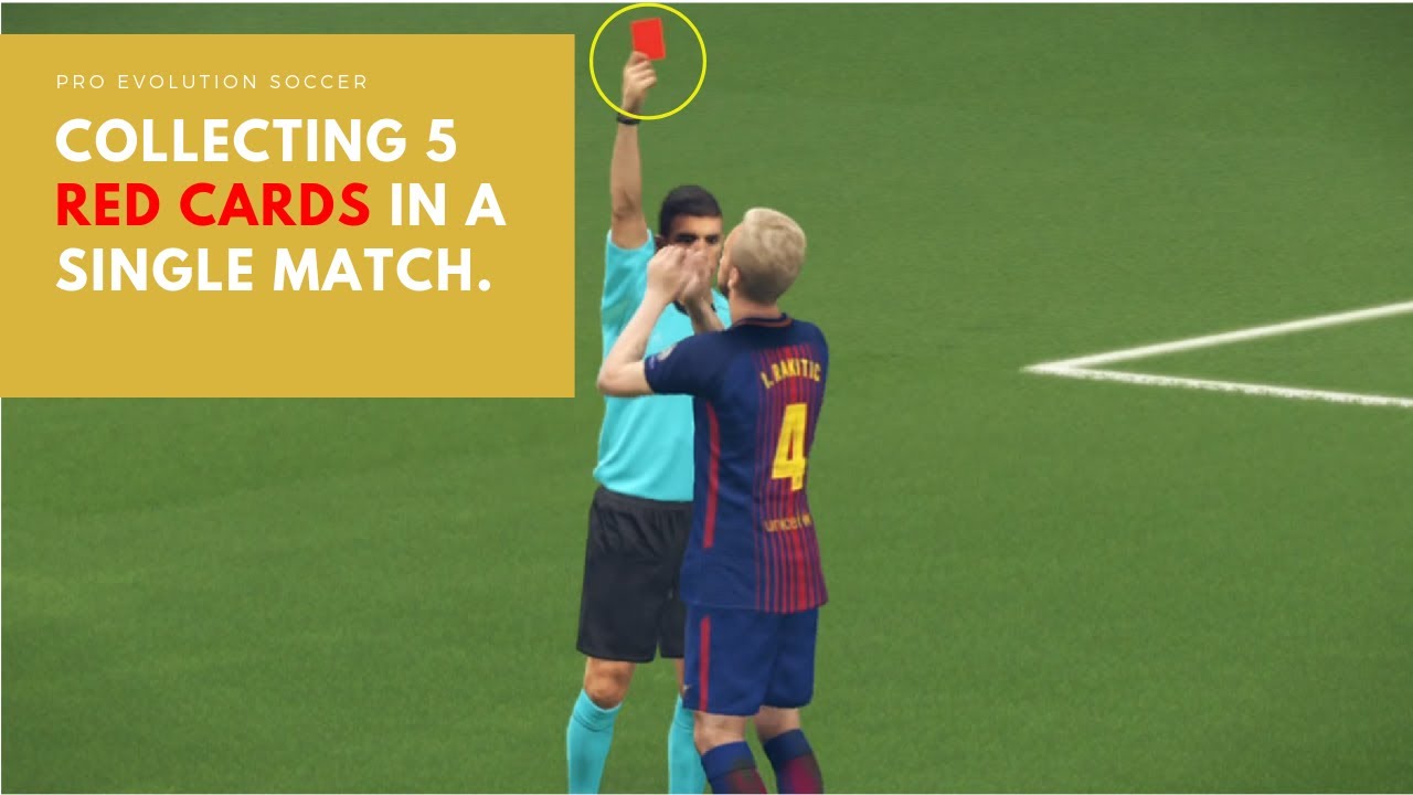 Collecting 5 Red Cards in Pro Evolution Soccer | Gamester Games. - YouTube