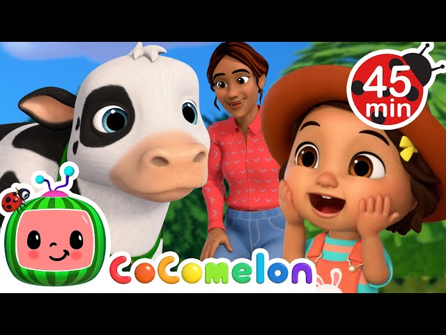 Nina's Farm Animal Visit! 🐮 + More Nina's Familia! 🎵 | CoComelon Nursery Rhymes & Kids Songs ...