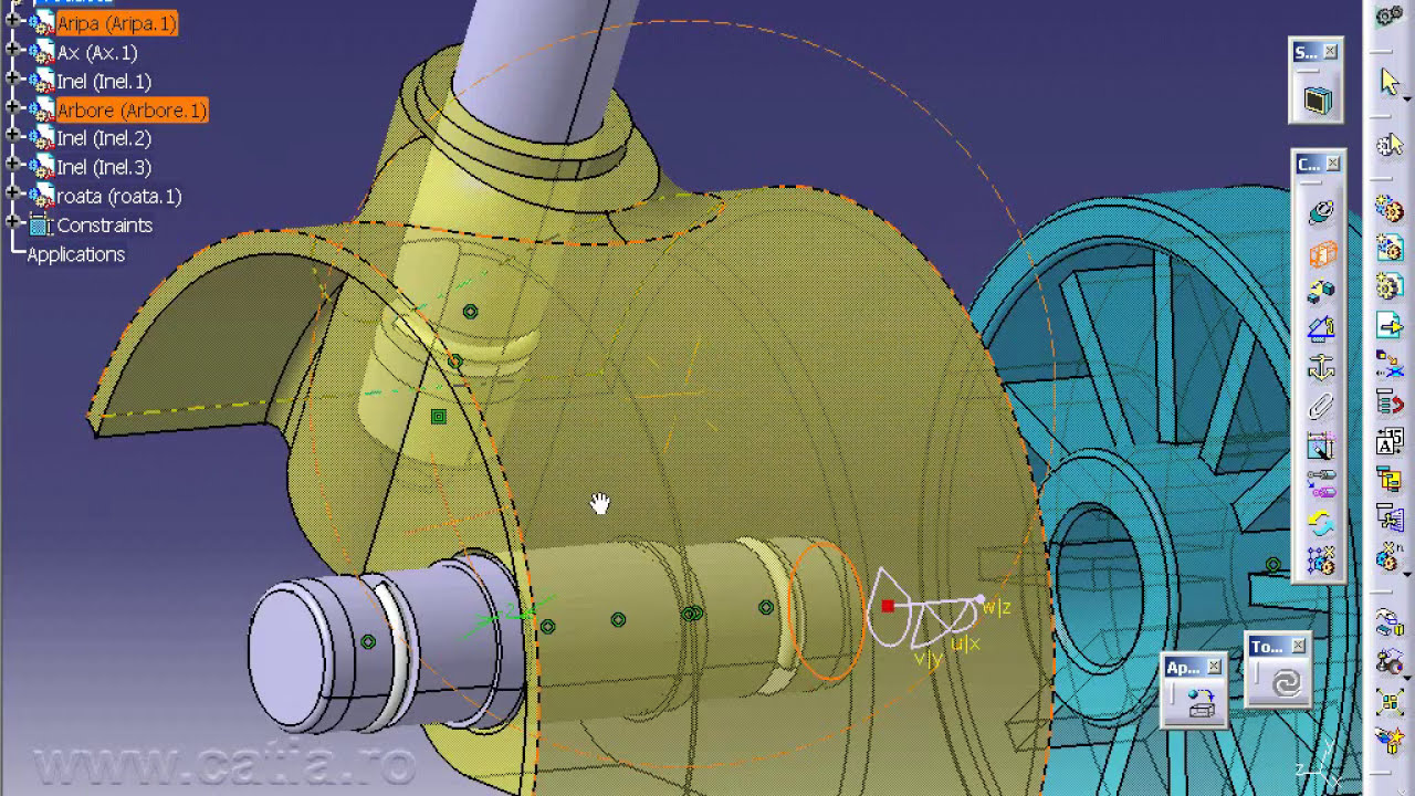How to make an assembly in CATIA - YouTube