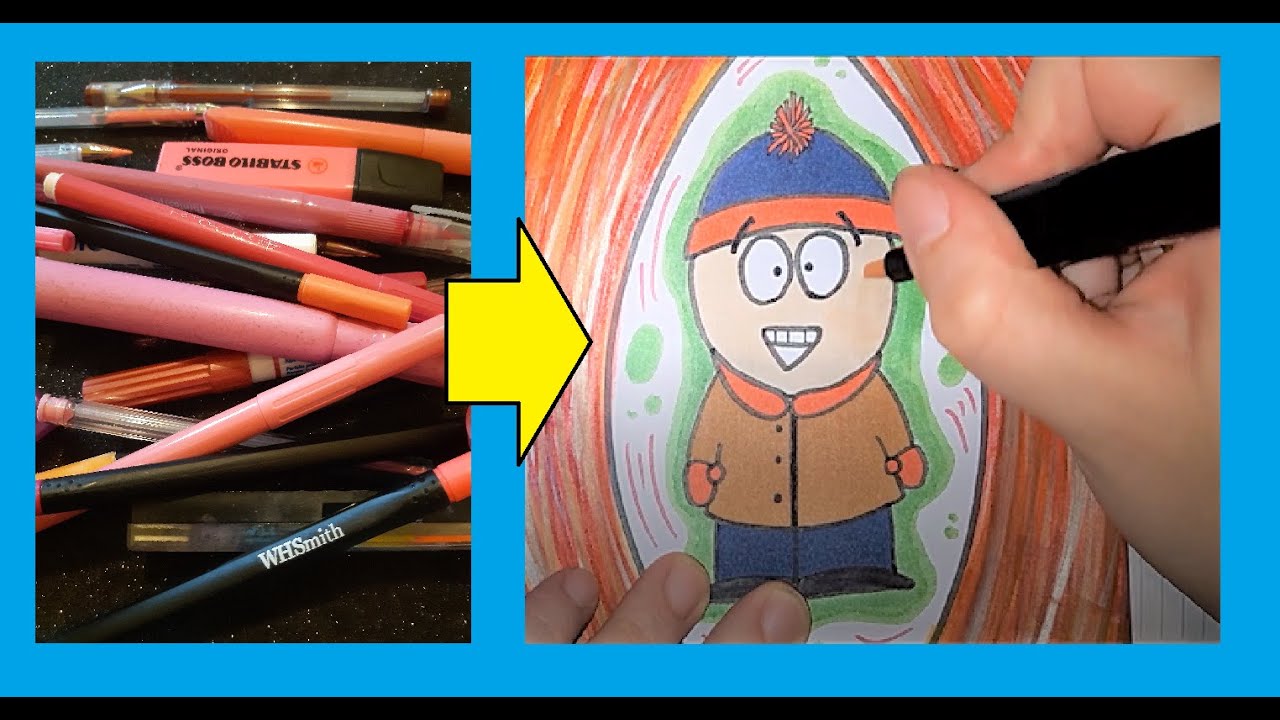 Self taught artist draws fanart - STANLEY MARSH from SOUTH PARK - YouTube