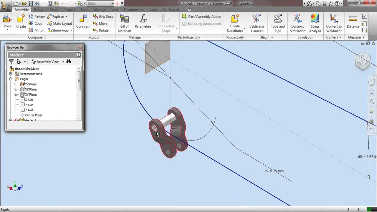 Hướng dẫn thiết kế xích bằng inventer-[Chain Inventor Studio] - YouTube