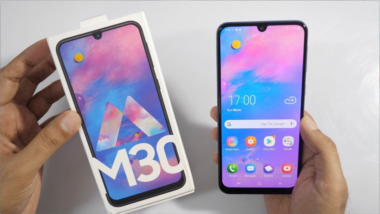 Unboxing HP Samsung M Series Cuma 500 Rb an | Unboxing Samsung M30 ...