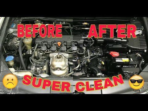 How to Clean Engine Bay Wash of Honda Accord by Auto Strada Detailing ...