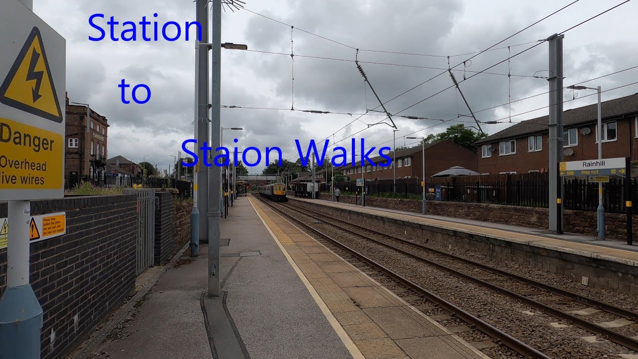 Orrell station to Earlestown Station walk 10.3 miles. A bit of the ...