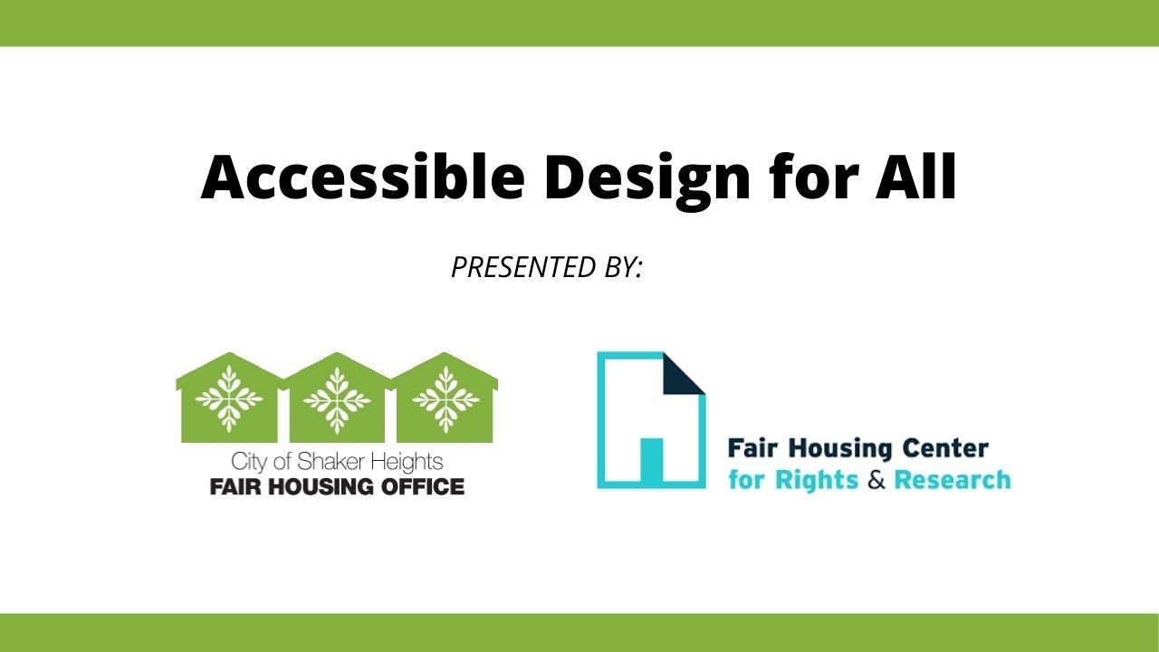 Fair Housing Webinar: Accessible Design for All - YouTube