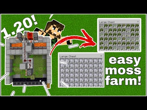 Easy Moss Farm Minecraft 1.20 Tutorial! (MCPE/Ps4/Xbox/Windows10 ...