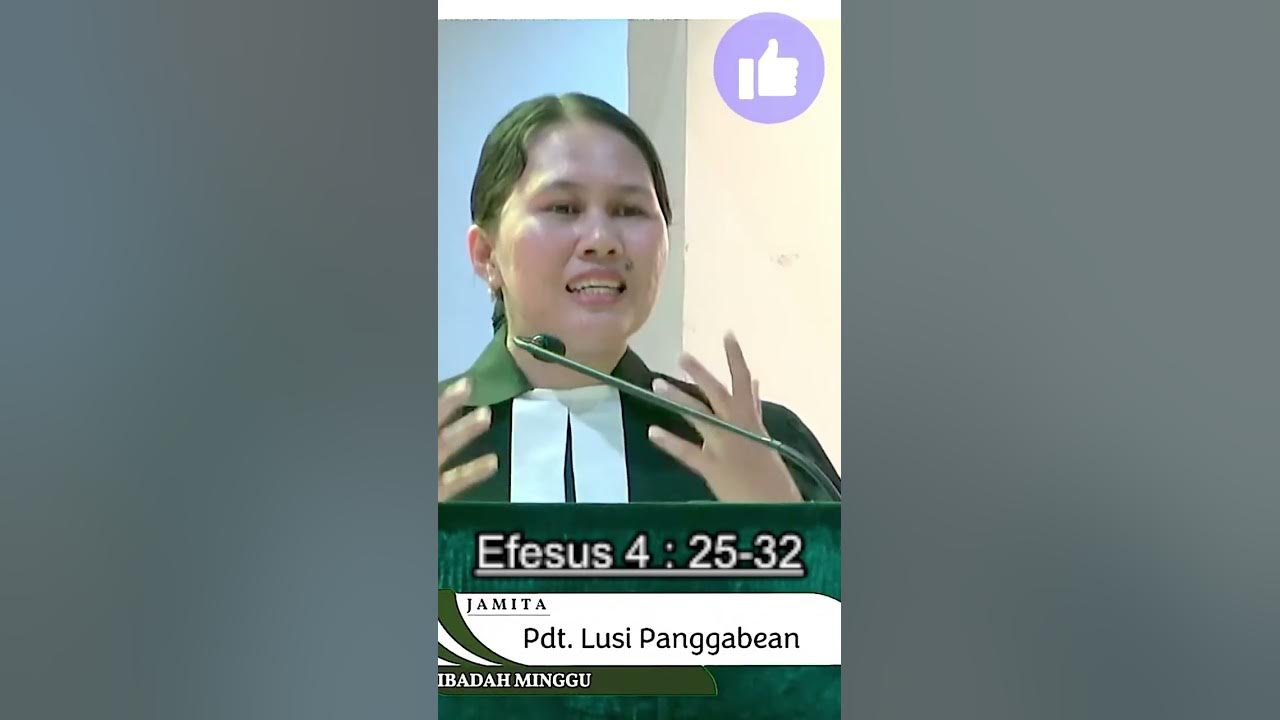 Khotbah Minggu Pdt Lusi Panggabean Efesus 4:25-32 jauhkan kemarahan emosi tak terkendali hidup ...
