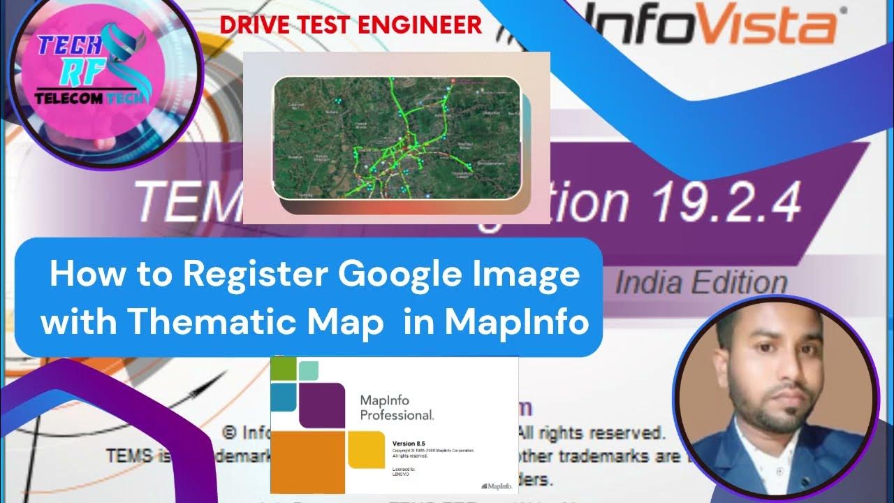 How to Add Google image with Thematic map in MapInfo - YouTube