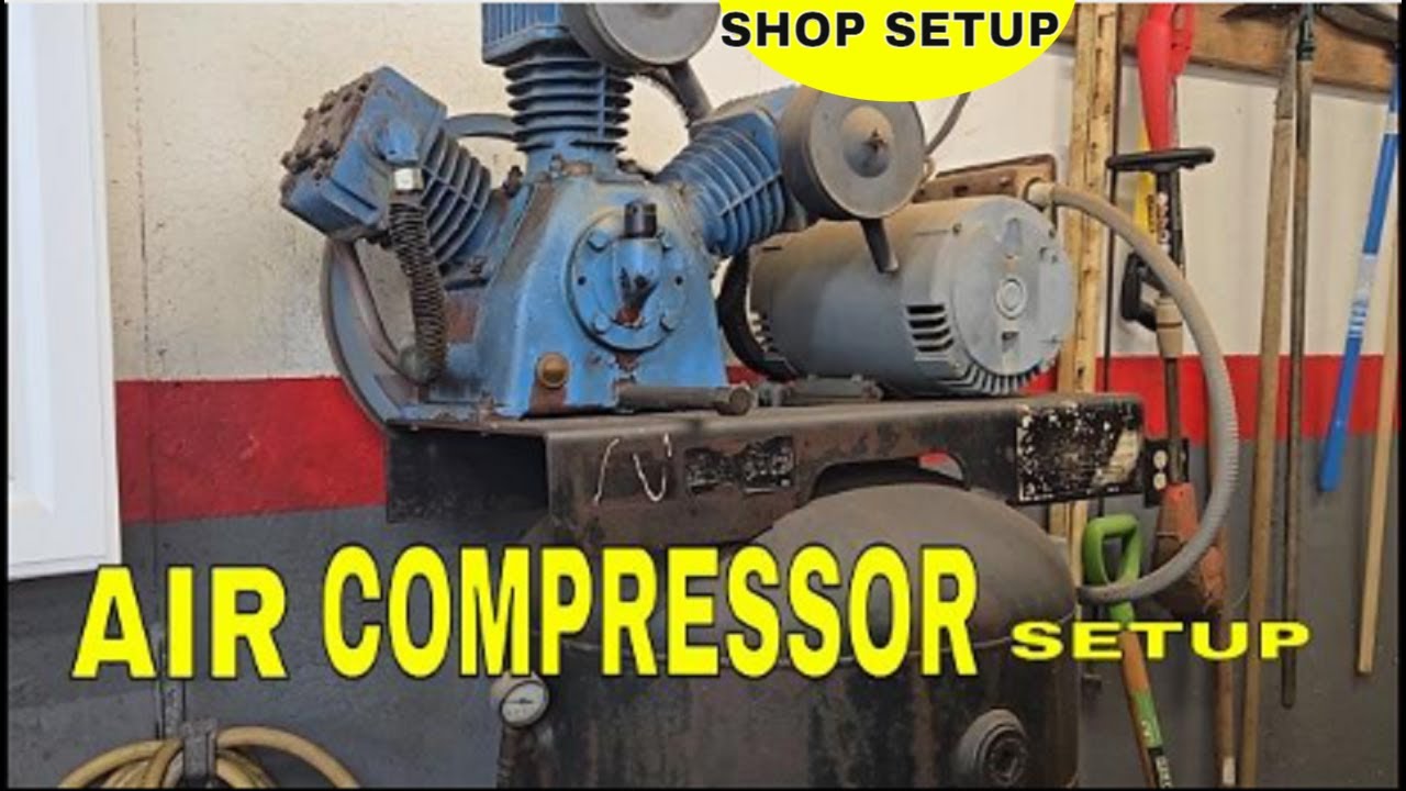 How to Set Up a Workshop Air Compressor (Air Compressor 101) - YouTube