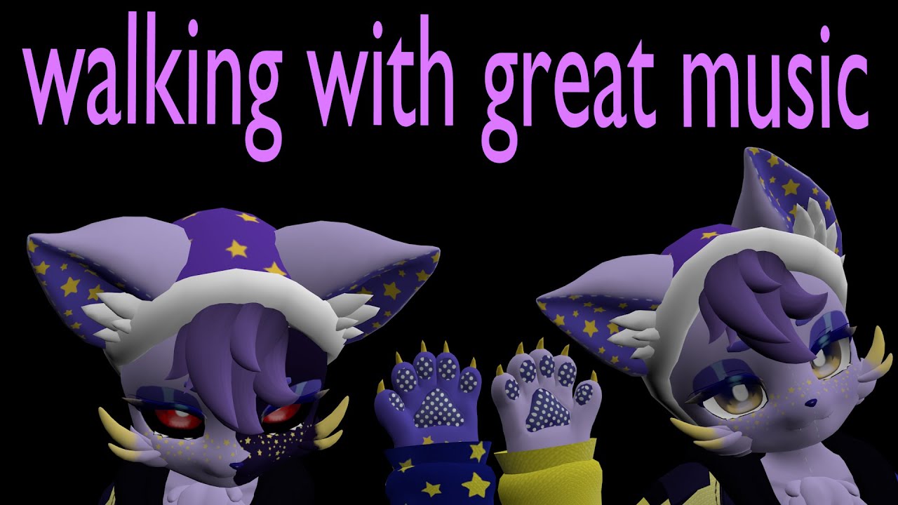 moon fox/cat walk cycle - YouTube