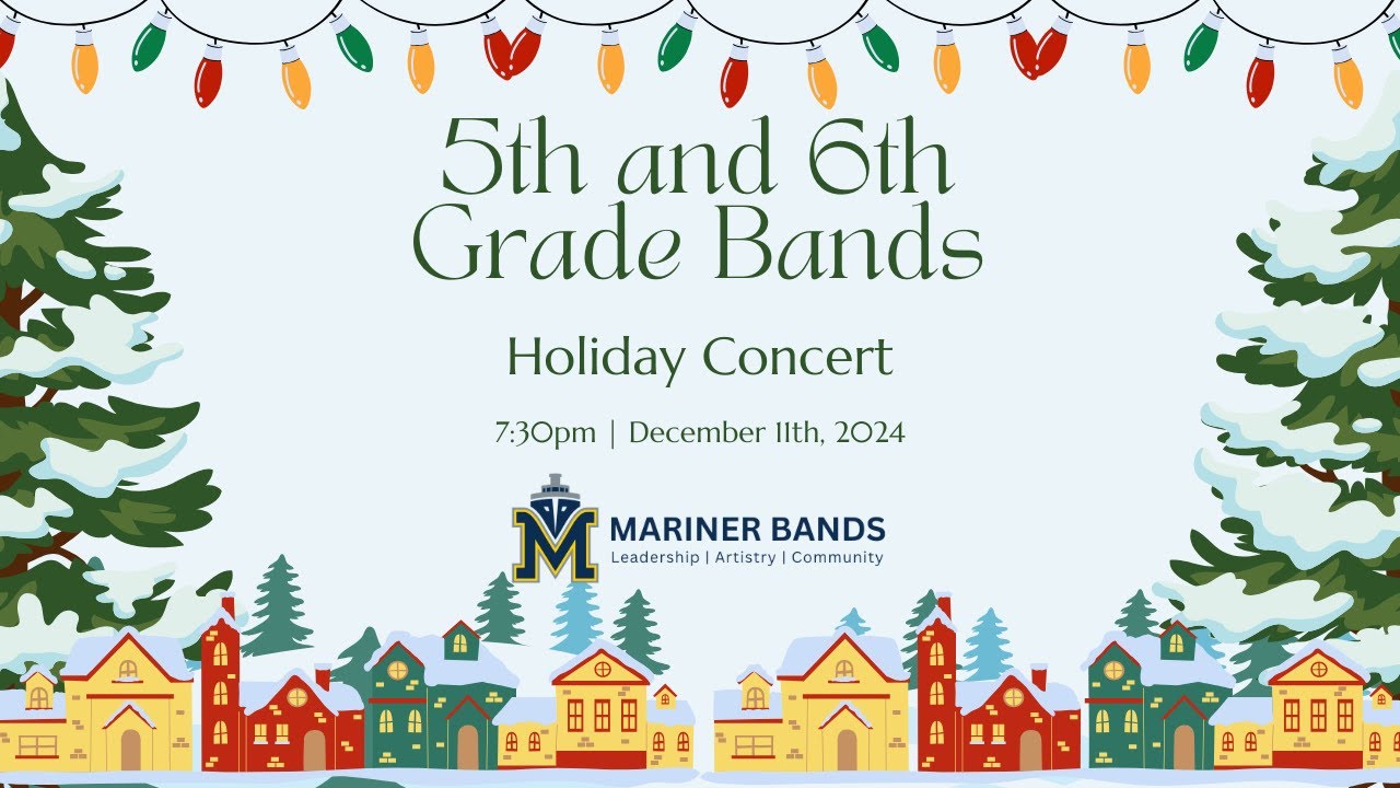 5th and 6th Grade Bands Holiday Concert - YouTube