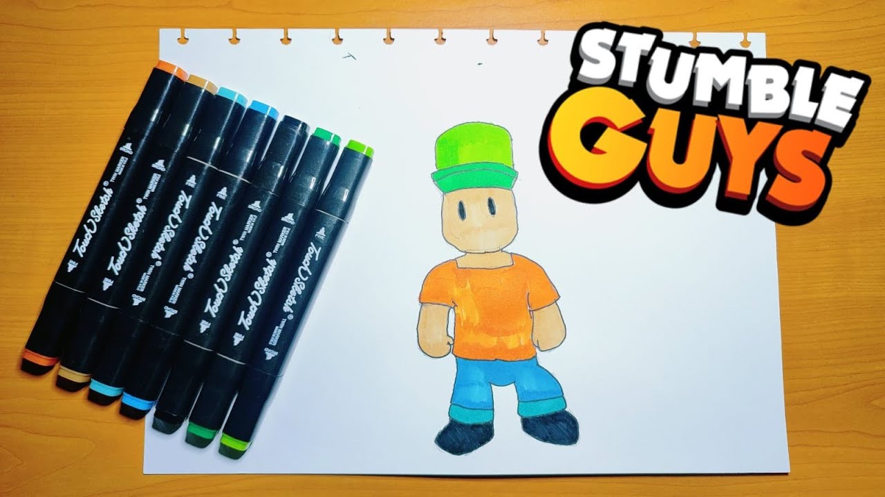 CARA MENGGAMBAR MAINAN MR. STUMBLE GUYS - YouTube