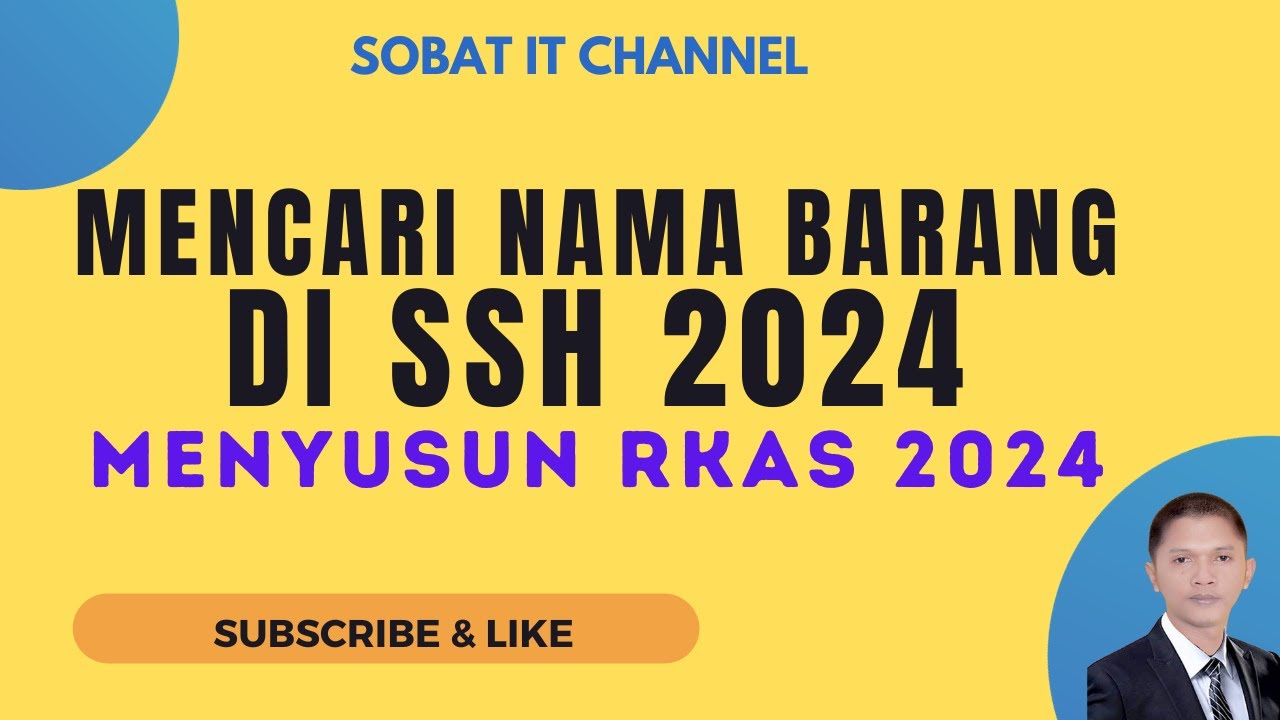 CARA CEPAT MENEMUKAN NAMA BARANG DI SSH 2024 #ARKAS - YouTube