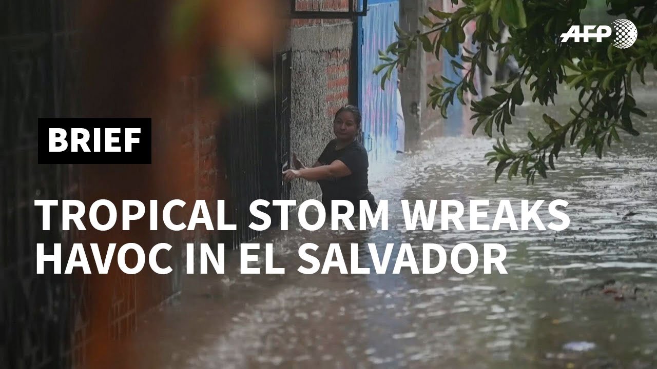 Tropical storm Amanda wreaks havoc in El Salvador | AFP - YouTube