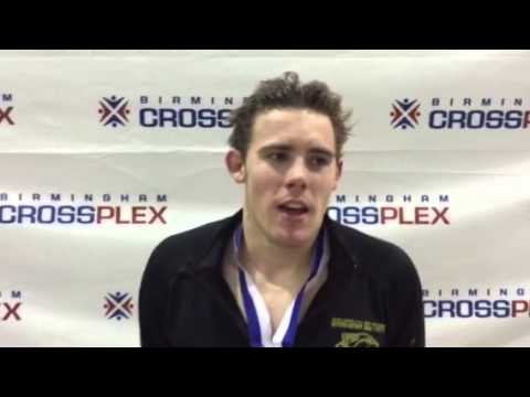 Caleb Riggs of BSC wins the men's 400M IM - YouTube