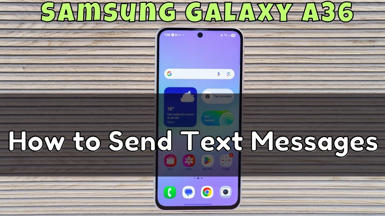How to Send Text Messages Samsung Galaxy A36 || Start Conversations ...