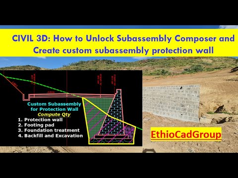 Civil 3D: Unlock basic feature of Subassembly Composer to create Subassembly for Protection Wall ...