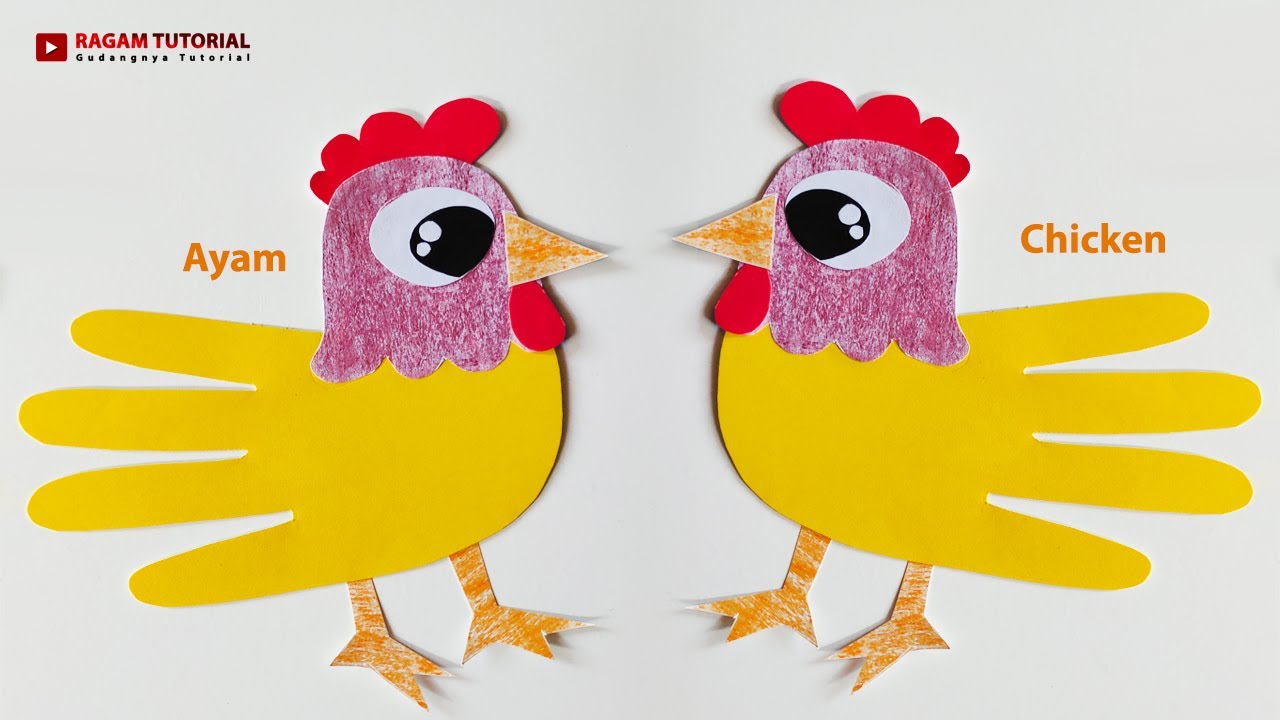 DIY Kerajinan Lucu - Membuat Ayam Lucu dari Kertas Origami - Make a ...