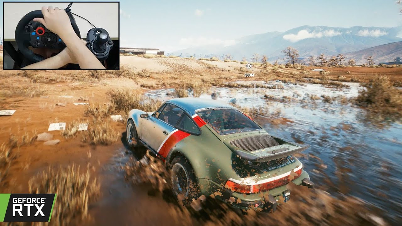 Cyberpunk 2077 - Porsche 911 Turbo Free Roam Driving - Logitech G29 ...