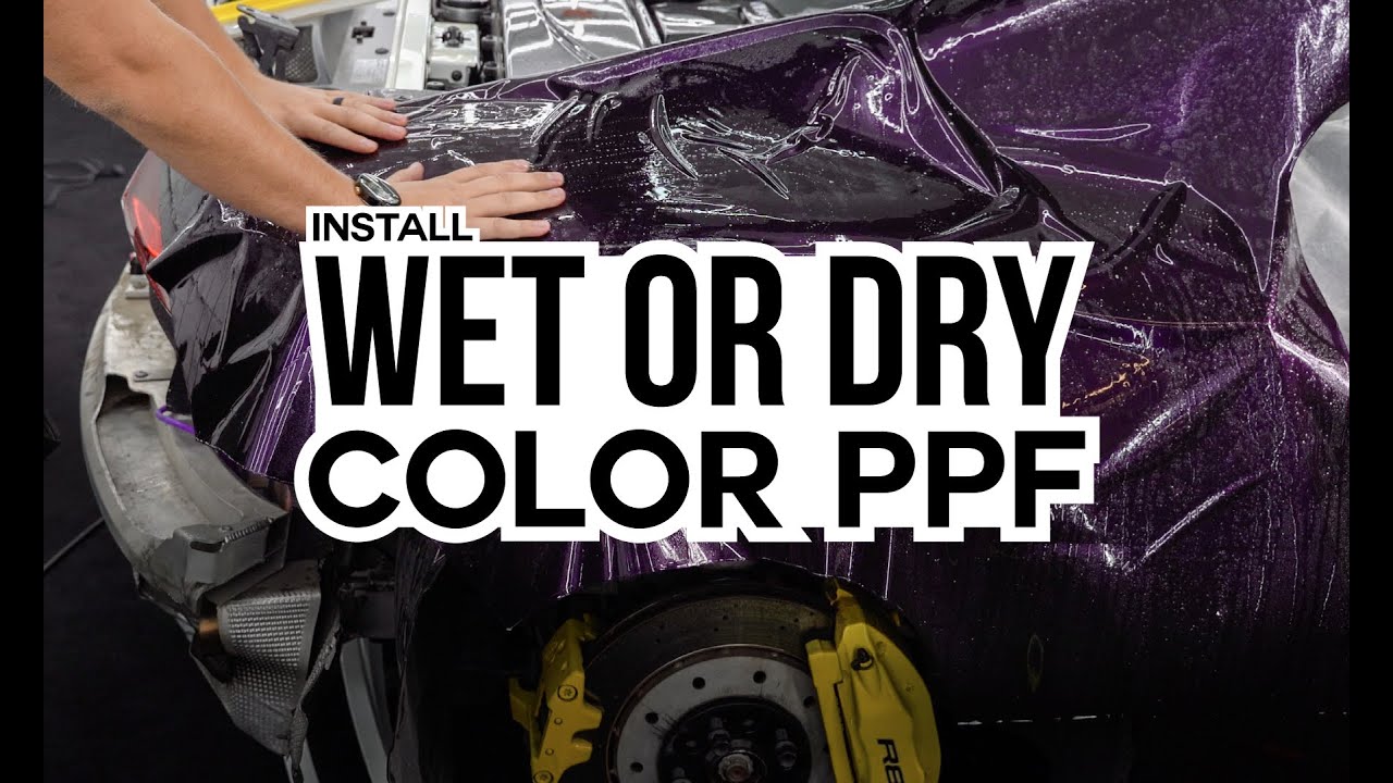 How to install WET and DRY color PPF - YouTube