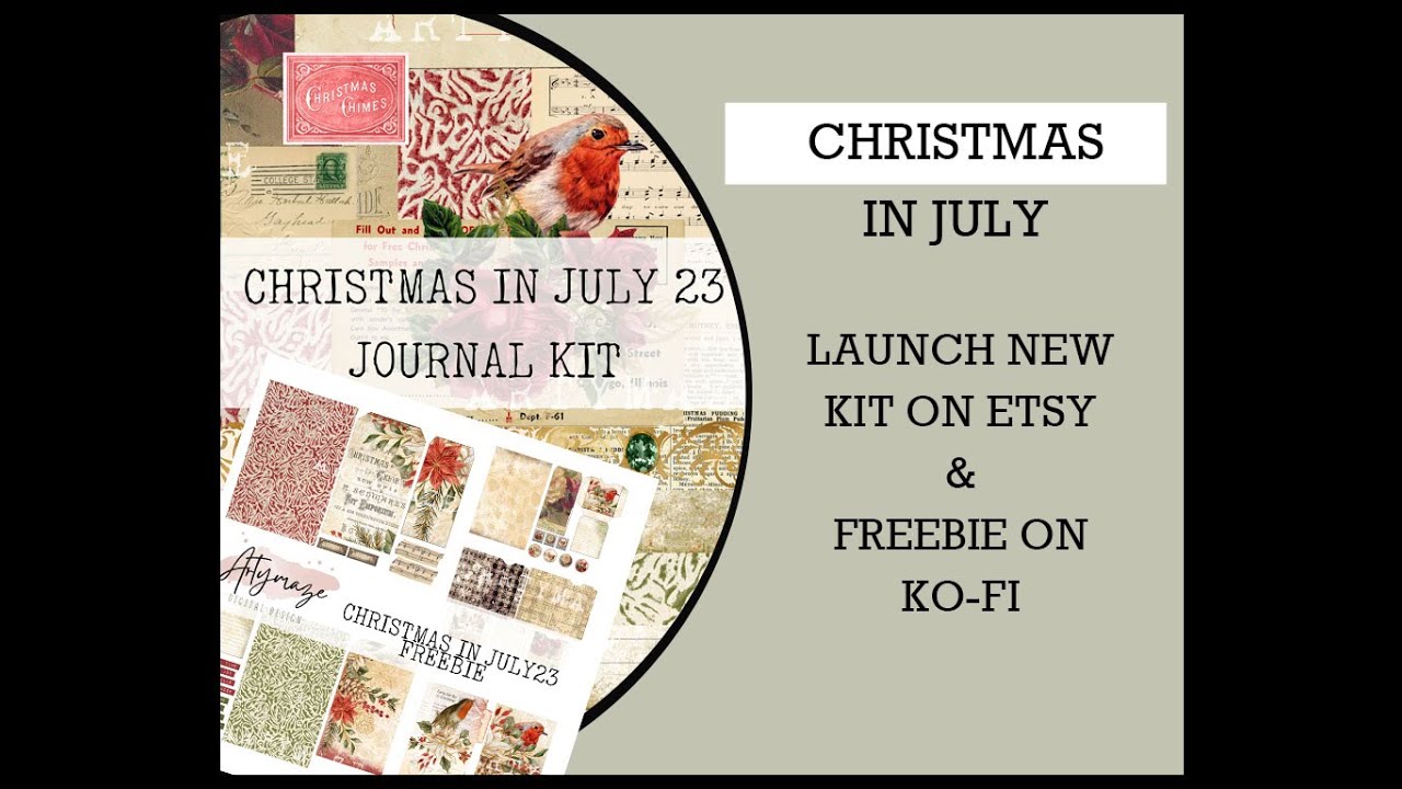 LAUNCH * CHRISTMAS IN JULY New kit & Freebie #christmasinjuly - YouTube