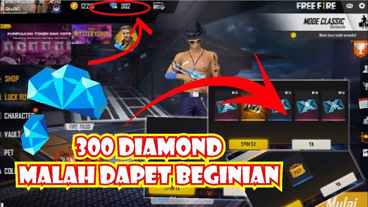 DIAMOND 300 DAPAT APA???? | FREEFIRE INDONESIA - YouTube