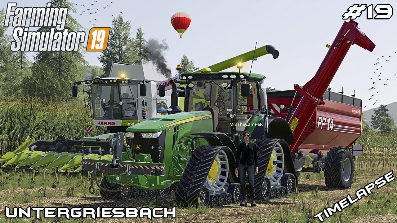 Harvesting CORN with MrsTheCamPeR 🌽🚜 | Animals on Untergriesbach ...