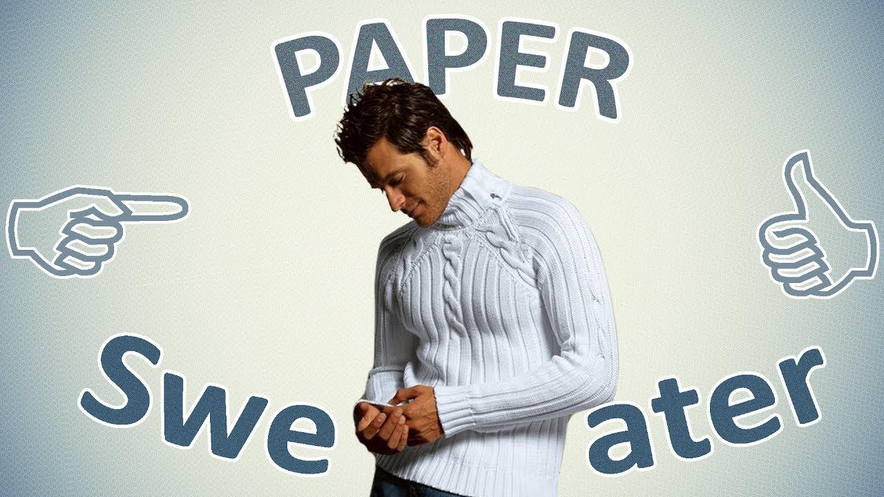 Paper Sweater. DIY origami - YouTube