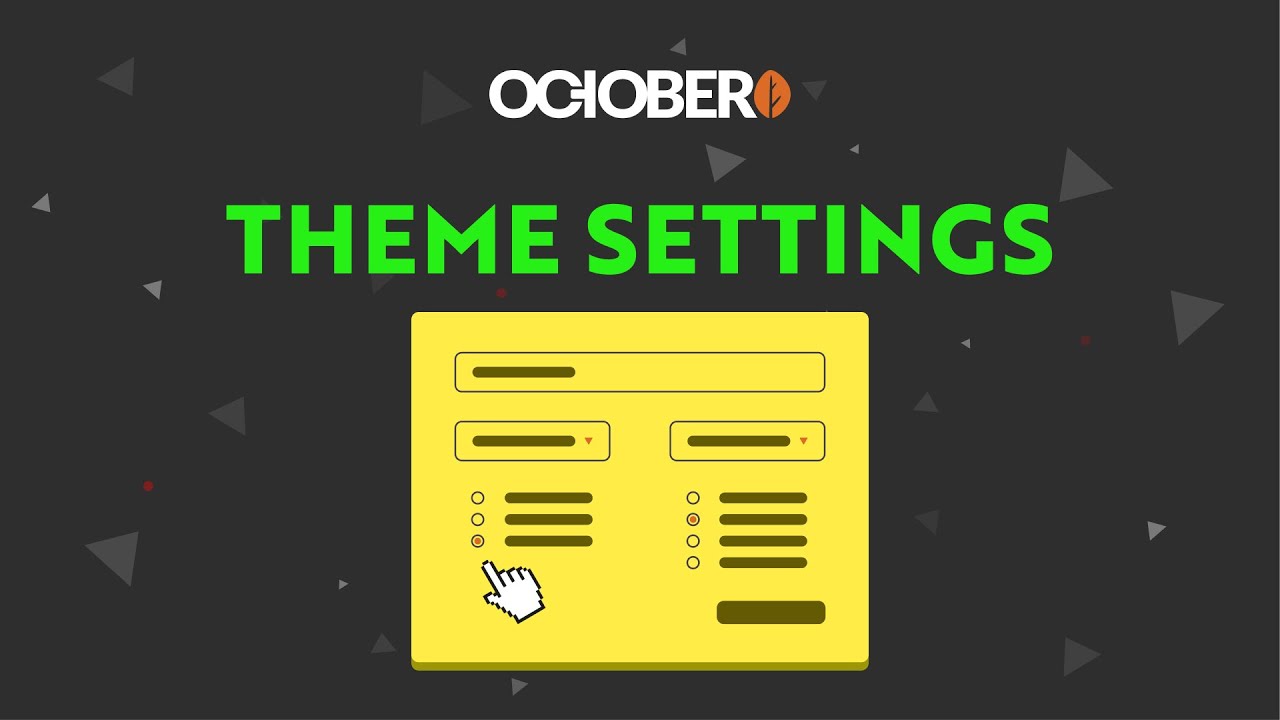 October CMS - Theme Settings - YouTube