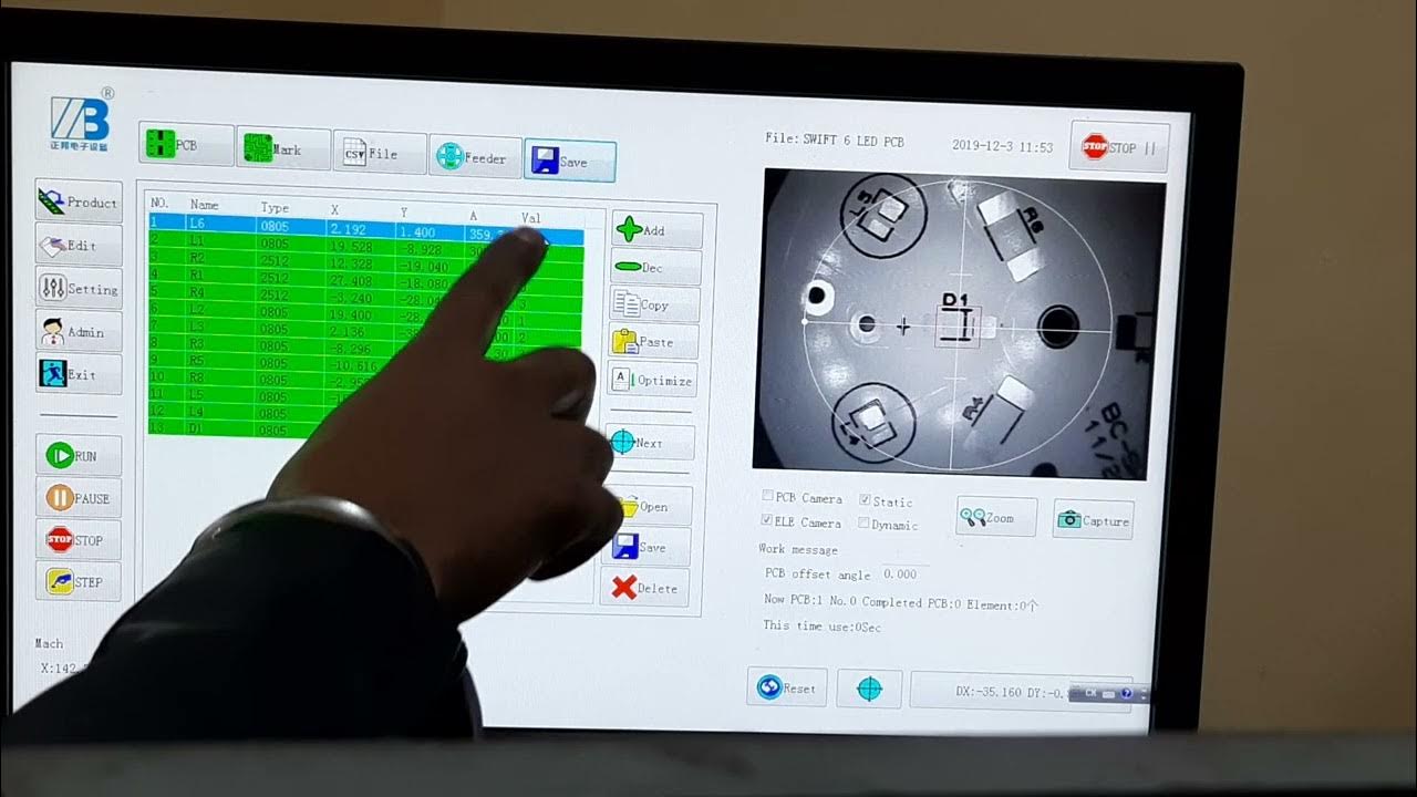 SMT training !! SMT TABLE TOP MACHINE PROGRAMMING ON PCB Part-4 #smt # ...