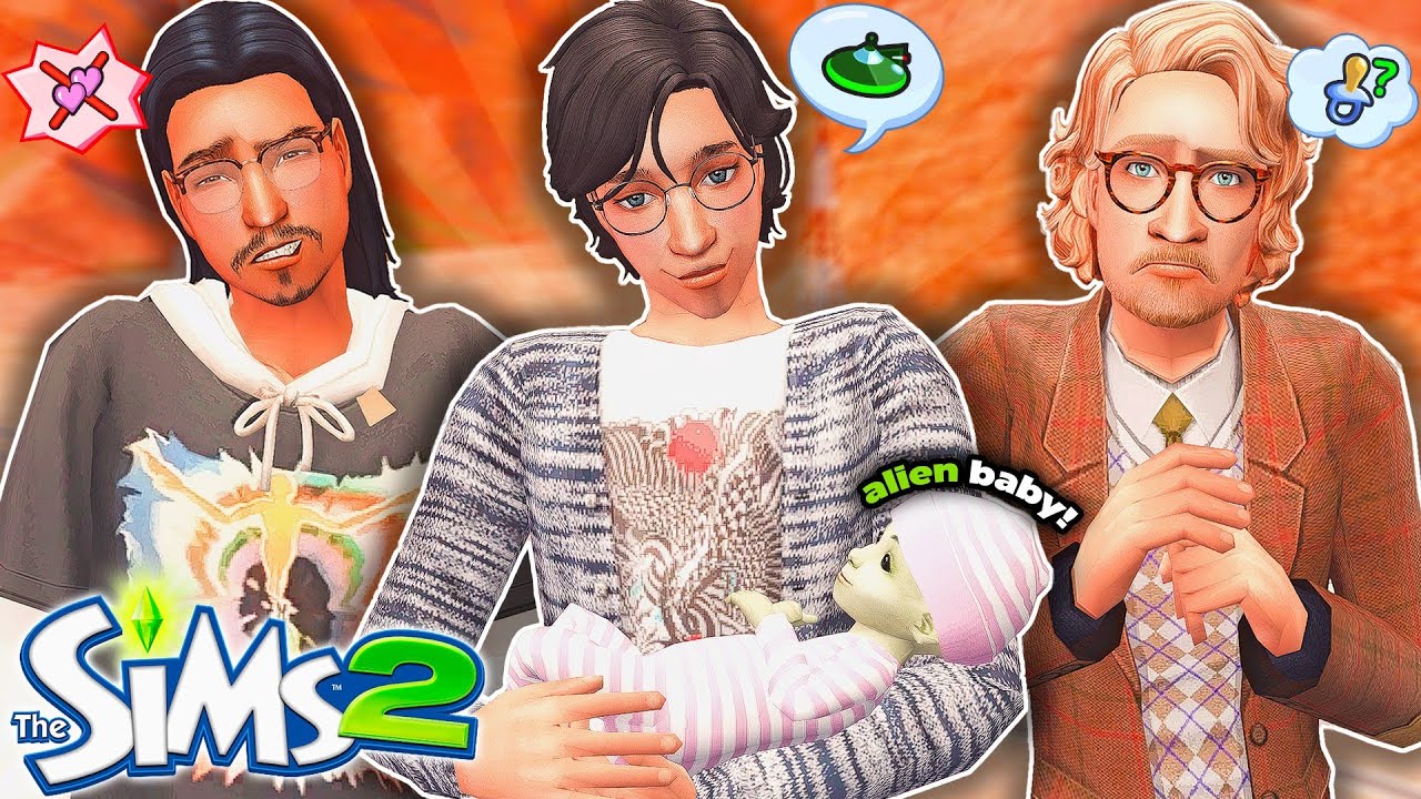 EA really said ‘good luck’ to the Curious family in the Sims 2.. 🛸 ...