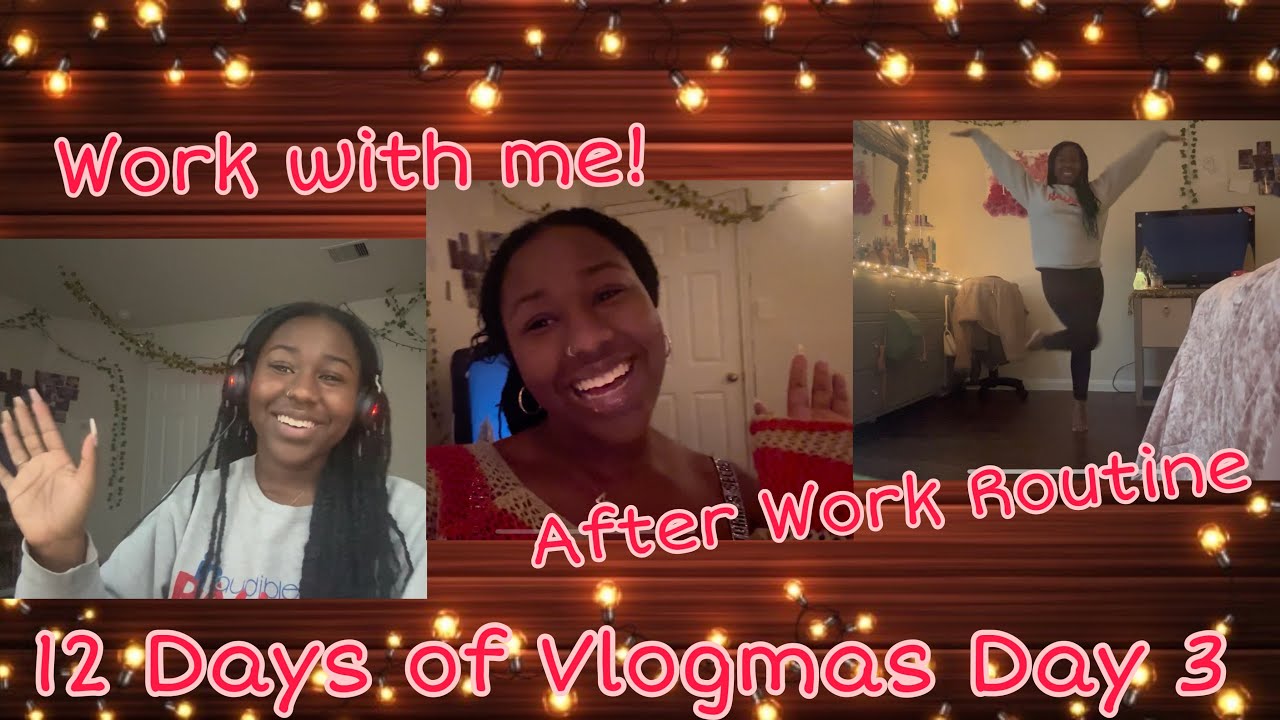 Work With Me After Work Routine And Ts Karaoke 12 Days Of Vlogmas