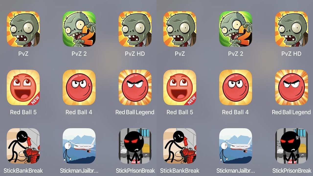 PVZ,PVZ 2,PVZ HD,Red Ball 5,Red Ball 4,Red Ball Legend,Stickman ...