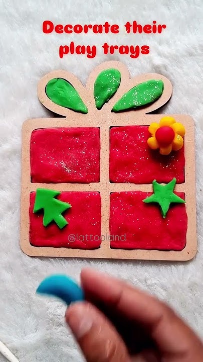 DIY Christmas Fun for Kids | Holiday Craft Kit with Play dough, Sensory ...