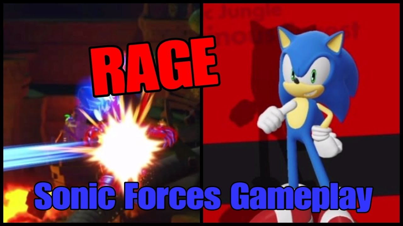Sonic forces [RAGE] Funny Moments Gameplay - YouTube