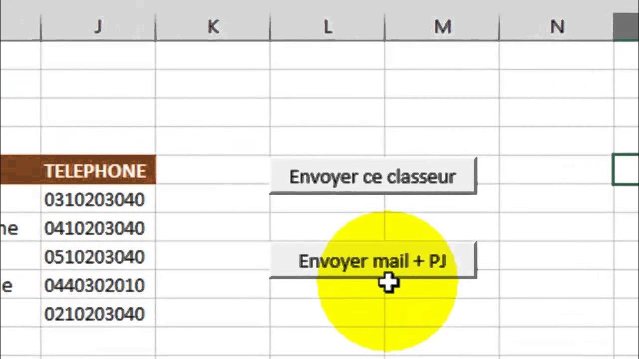 Excel-VBA: Envoi mail avec pièce jointe - YouTube