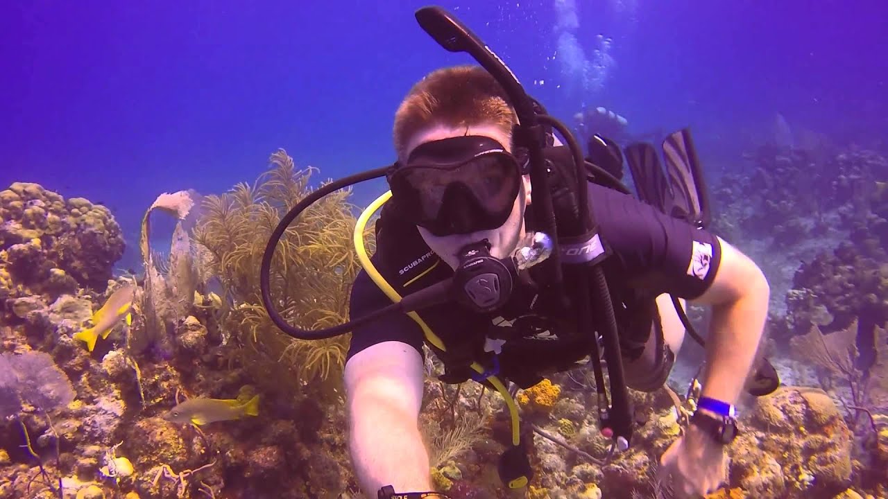 Grand Cayman Scuba Diving - Eagles Nest and Oro Verde Wreck - YouTube