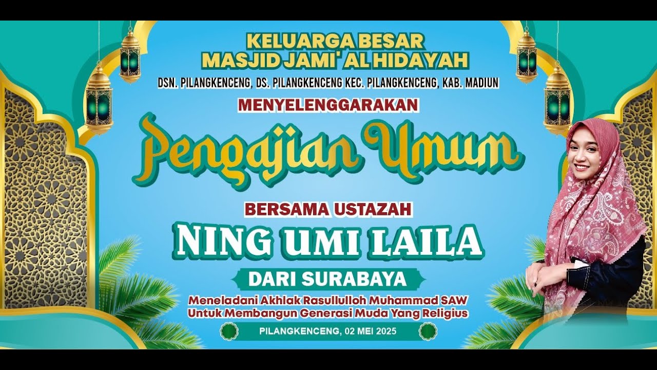 🔴 [ LIVE ] NGAJI BARENG USTAZAH NING UMI LAILA DI MASJID JAMI'AL ...
