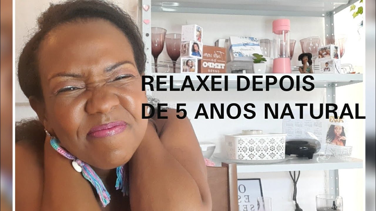 Como ficou meu cabelo relaxado? - YouTube