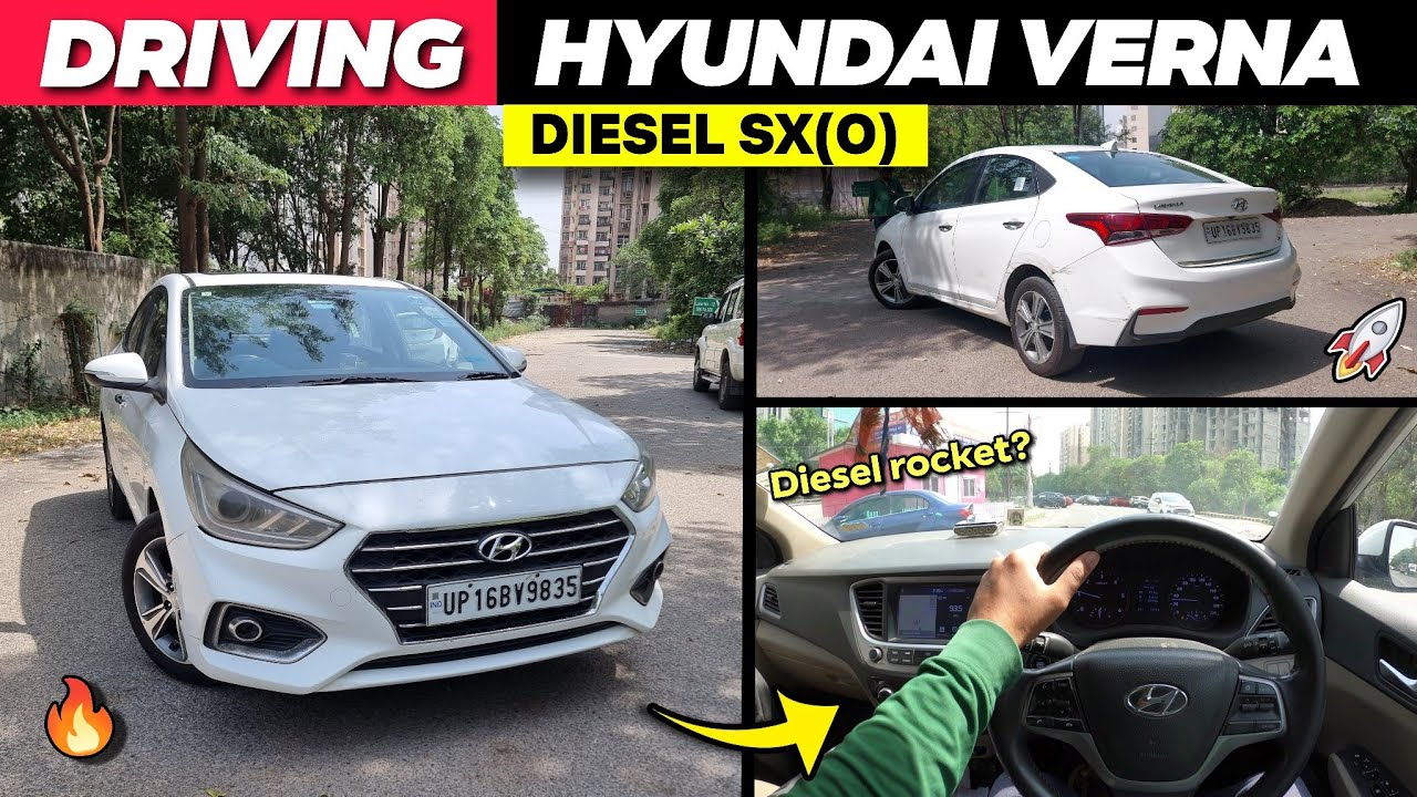 Driving Hyundai Verna Diesel 🤔 | Best in Segment? | Verna Diesel Rocket ...