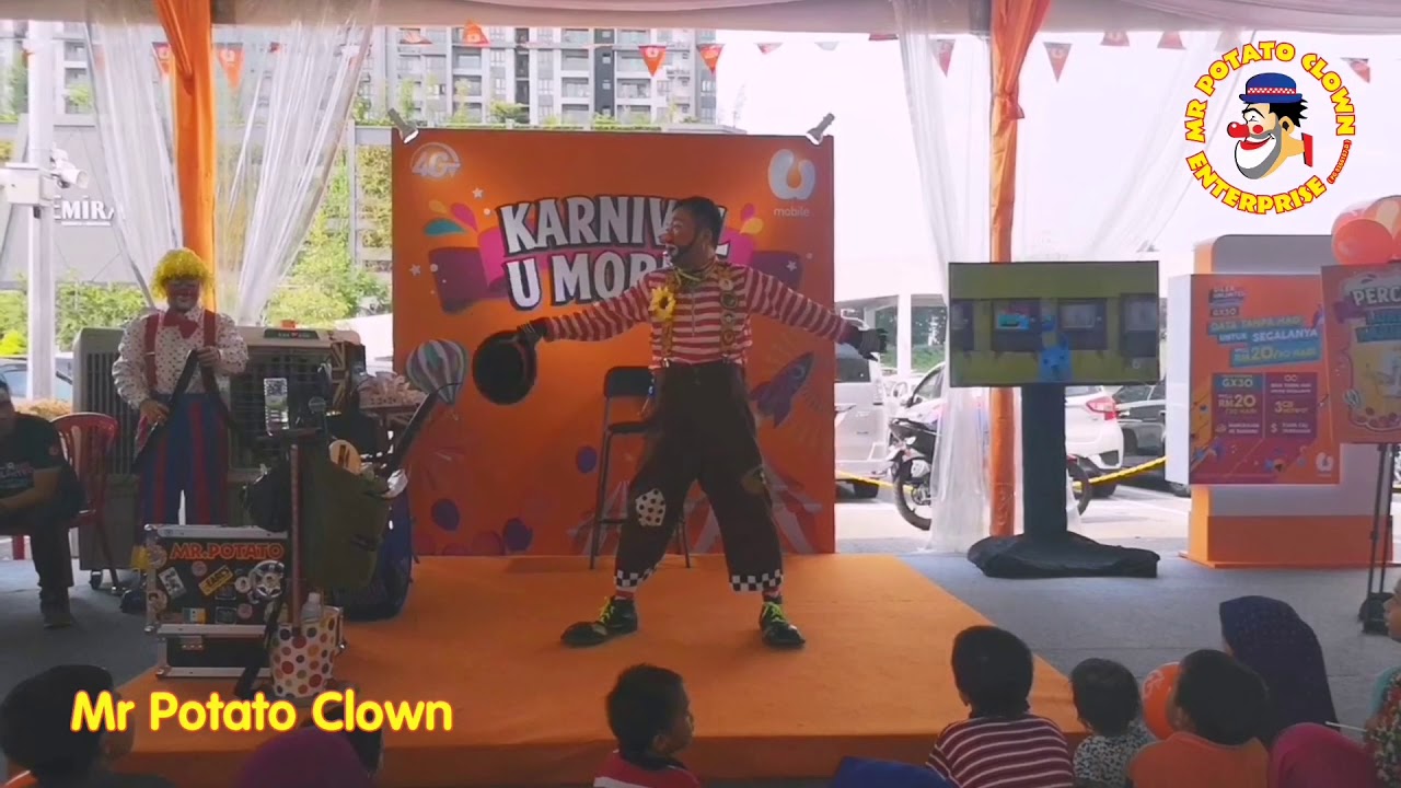 Mr Potato Clown Vol 103: Mr Potato Clown Juggling Hat - YouTube