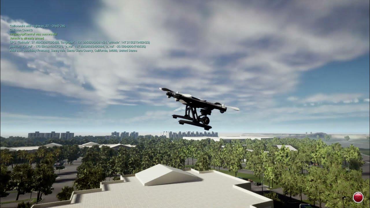 Realistic (physics based) drone simulation - Urban City in Environment - ue4 AirSim Drone ...