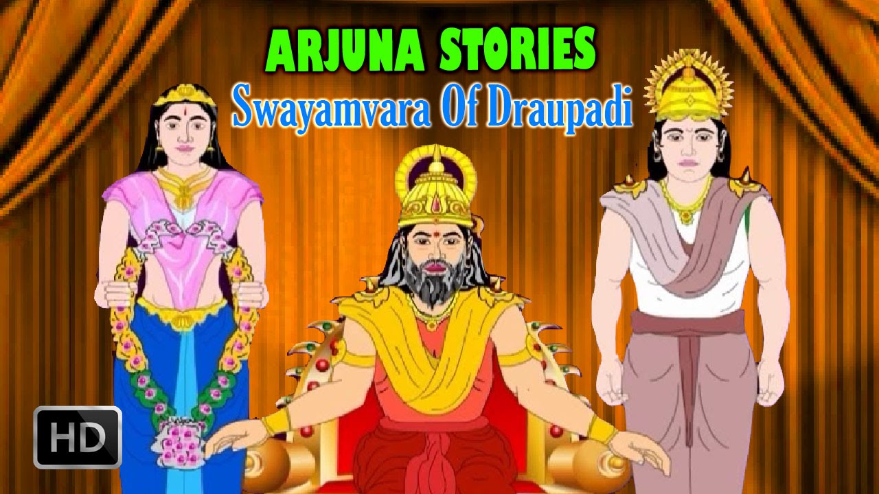 Arjuna Stories - Swayamvara Of Draupadi - Animated Stories for Kids ...