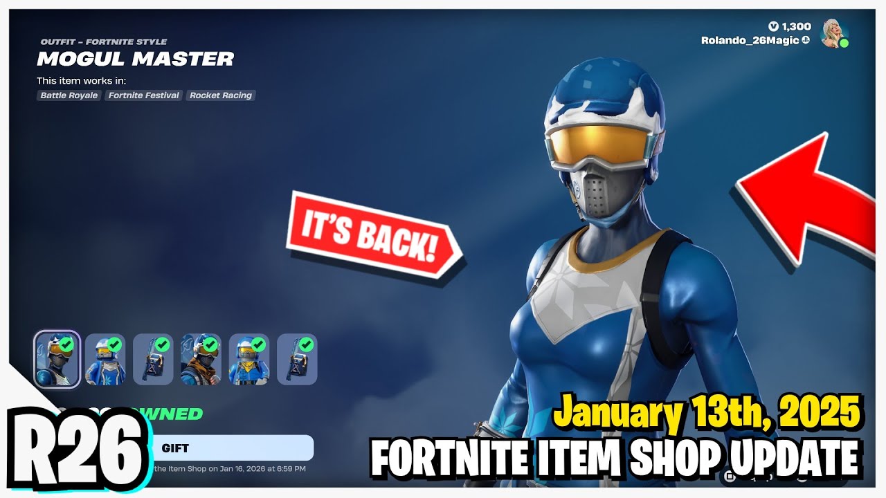 *IT’s BACK* Mogul Master SKINS! - Fortnite Item Shop - YouTube