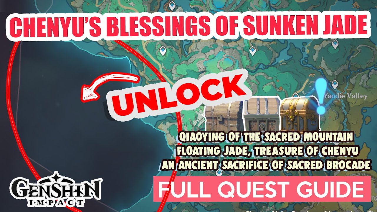 How to: Chenyu's Blessings of Sunken Jade FULL QUEST GUIDE | Genshin ...