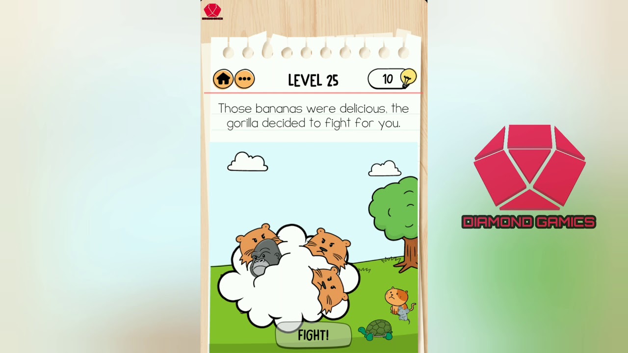 Brain Test 2 Tom's Adventure Level 25 those bananas were delicious the ...