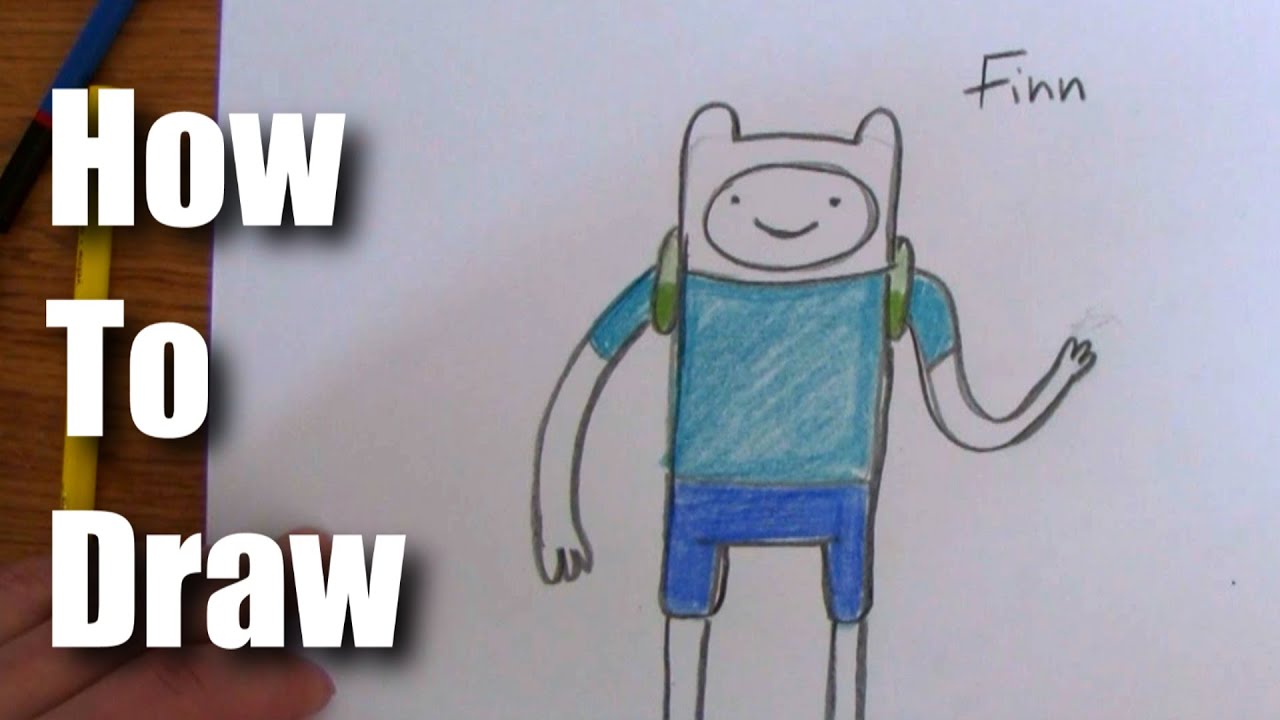 How To Draw: Finn From Adventure Time - Kids Draw