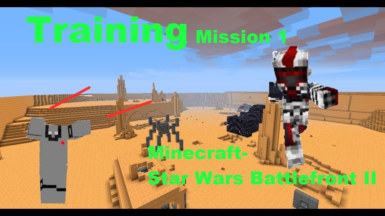 Star Wars Battlefront II Training MINECRAFT GEONOSIS - YouTube